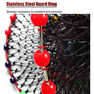 LJHU Fishing Keep Net Cage Small Collapsible Fish Cage, Durable Fishing Accessories Tool for Garden Pond/Tank/Carp/Hot Tub, Fishing Basket Trap Mesh with Bag (Size : 2.5m x 45cm/8.2ft x 17.7in)