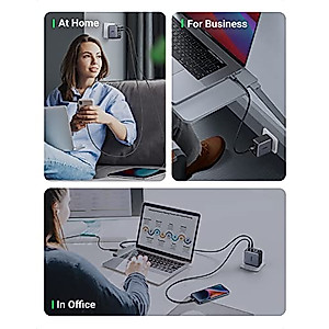 UGREEN 100W USB C Charger, Nexode 4-Port GaN Foldable Compact Wall Charger Power Adapter Compatible with MacBook Pro/Air, iPad, iPhone 14 Pro, Galaxy S23 Ultra, Steam Deck, Dell XPS, Google Pixelbook