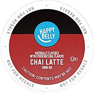 Amazon Brand - Happy Belly Tea Pods Compatible with 2.0 K-Cup Brewers, Chai Latte, 24 Count, Pack of 1 (Previously Solimo)