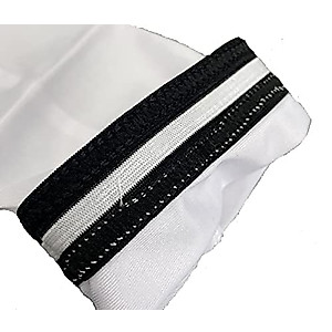 Sports Farm PAIR Compression Elbow Arm Sleeves (YOUTH MEDIUM, GREEN BLACK STRIPE)