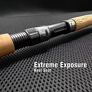 Fiblink 3-Piece Sea Bass Rod Portable Surf Fishing Rod Offshore Carbon Fiber Spinning Fishing Rod Lightweight Sea Bass Spinning Pole (10' Heavy)