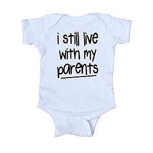 Sunray Clothing I Still Live with My Parents Baby Onesie Girl Boy Gray