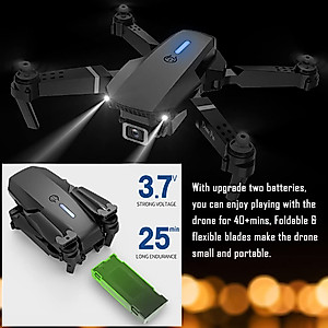 THOAML 2023 Foldable Drone with 4K Dual Camera for Adults, RC Quadcopter WiFi FPV Live Video, Altitude Hold, Headless Mode 2