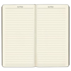 2024 Gallery Leather Pocket Monthly Planner - Acadia Black - 6x3.25"