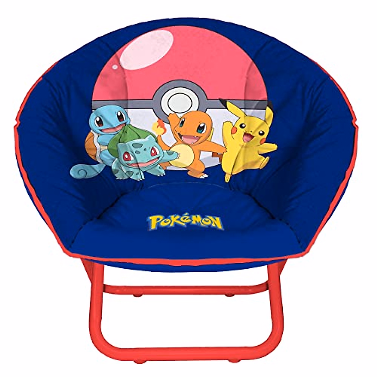 Idea Nuova 23" Kids Pokemon Folding Saucer™ Chair with Metal Frame