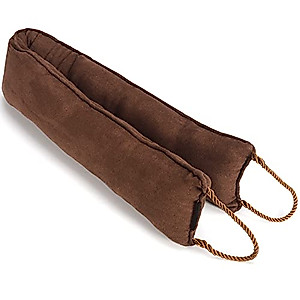 CIMA 36" Weighted Under Door Draft Stopper, Bottom Door Seal Sound Wind Blocker Weather Stripping (Brown, 36 inch, 2.0 LBS)