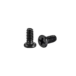 uxcell M1.4x3mm Phillips Screw Fastener Black 2.5mm Dia Screw Head for Laptop PC TV Fan Switch 200pcs