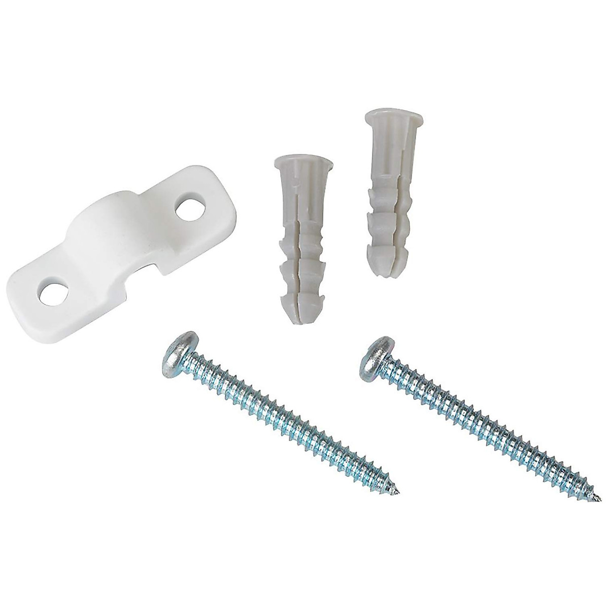 ClosetMaid 7561 Shelf Clips for Concrete Installation, 12-Pack , White