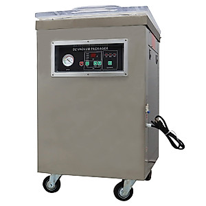 TECHTONGDA Vacuum Sealer Packaging Machine Stainless Steel for Fruits Vegetables DZ500 Single Chamber Sealing Length 20inch