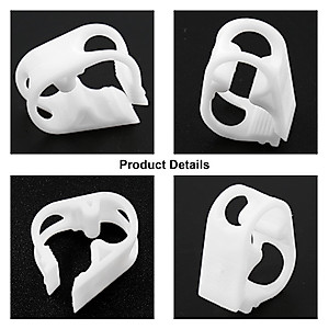 Unlorspy 5Pcs Plastic Tubing Clamps Adjustable 1/8"-1/4" Plastic Hose Clamp, Laboratory Pinch Valve for Tubing 3-6mm