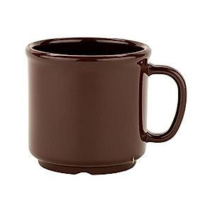G.E.T. S-12-BR-EC Shatter-Resistant Coffe Mug, 12 Ounce, Brown (Set of 4)