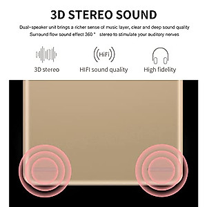 HD Tablet, 13MP Camera 100-240V Gold Tablet for Work (US Plug)