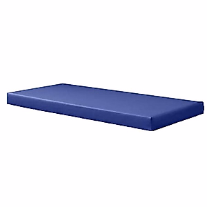 Custom Size Leather Bench Cushions with Waterproof Non-Slip Cover for Outdoor Patio Seating, Garden Swing, Indoor Shoe Storage, Window Seat, Kitchen Settee, Soft Chair Pad