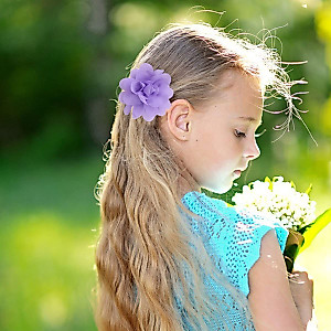 Ewanda store 50 Pcs Chiffon Fabric Flowers Small Chiffon Flowers for DIY Appliques Sewing Craft Wedding Party Decoration