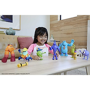 Mattel Pixar Monsters at Work Cutter Action Figure, Collectible Disney Plus Character Toy with Accessories, 4.75-in Tall Posable Authentic Detail, Kids Gift Ages 3 Years & Older
