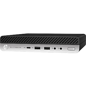 HP EliteDesk 800 G3 Desktop Computer Intel Core i5-7500T 2.7GHz 8GB DDR4 SDRAM 256GB SSD Windows 10 Pro 64-bit (English) - Mini PC Model 1FY84UT#ABA