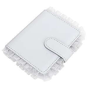 Camera Picture Album, High Transparency 64 Pockets Light Buckle Design Mini Film Photo Album for Display (White)