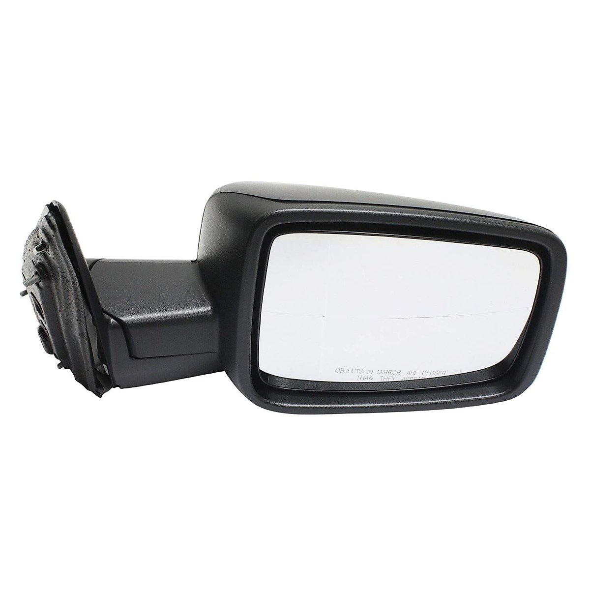 Kool Vue Passenger Side Non-Electric Mirror for Ram 1500 2013-2018 Manual Fold Without Signal Light, Blind Spot Light, Memory & Puddle Lamp Textured w/o Towing Package
