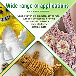 LUNARM Chenille Velvet Yarn, Yarn for Crocheting Knitting with Big Eye Needles, Handcrafts Weaving Soft Chenille Yarn for Making Blankets, Clothes, Pattern Knitting - 3*3.35oz,3*162yds (Red Orange)