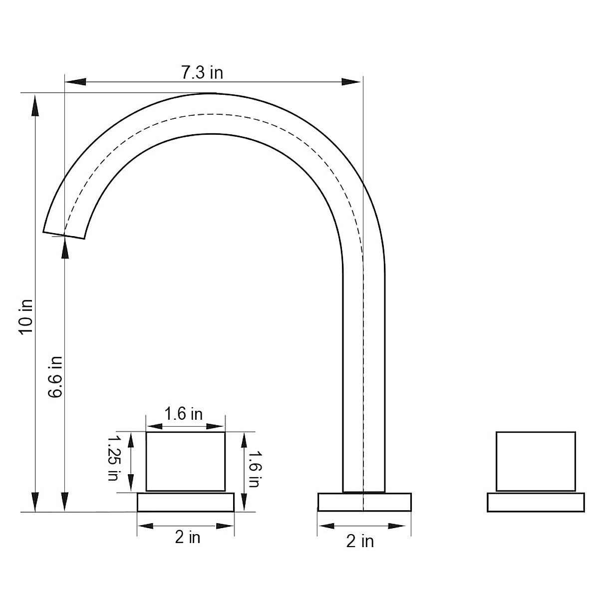 POP SANITARYWARE 2-Handle 8 Inch Matte Black Widespread Bathroom Faucet 3 Hole Bathroom Sink Faucets Lavatory Vanity Basin Faucets