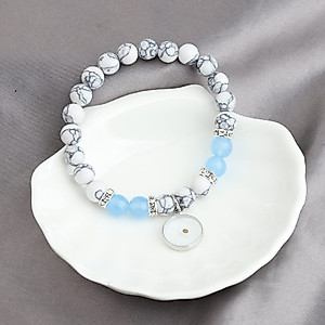 MYOSPARK Memorial Gift Forget Me Not Seed Necklace Message Card Jewelry Sympathy Gift Condolence Gift Remembrance Jewelry Grief Gift (Seed bead BR)