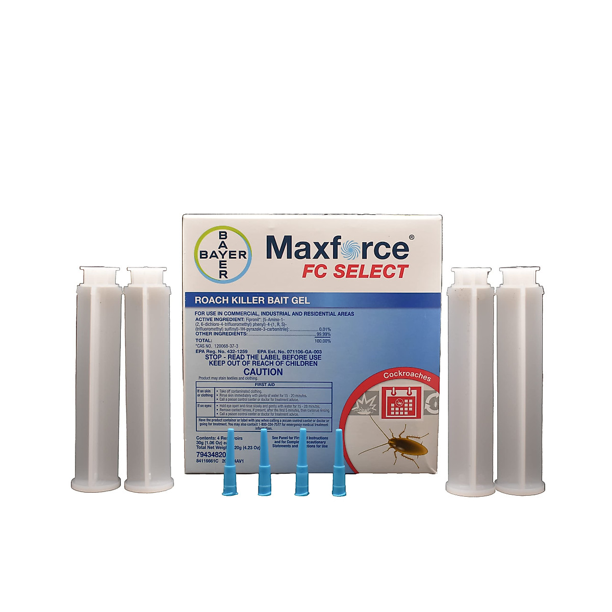 Bayer - Maxforce FC Select 4 Tips, 4 plungers, 4 reservoirs