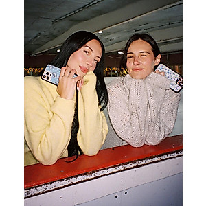 Wildflower Cases - Ice Skates Case, Compatible with Apple iPhone 14 Pro | Blue, Coquette, White, Bows, Trendy, Gift - Protective Black Bumper, 4ft Drop Test Certified, Women Owned Small Business