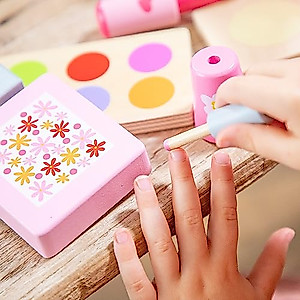 New Classic Toys Make Up Set - Pretend Play Toy for Kids Cooking Simulation Educational Toys and Color Perception Toy for Preschool Age Toddlers Boys Girls