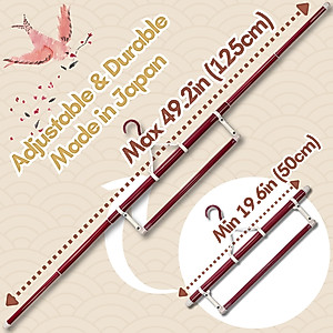 Japanese Kimono Hanger for Artistic Display - with Floral Folding Fan