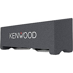 Kenwood Excelon P-XW1221DHP 2-ohm Ported Enclosure with Two 12" Subwoofers | Dual 12" Preloaded High Power Subwoofer Enclosure