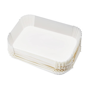 RAMLLY Air Fryer Disposable Paper Liner for Ninja Dual Air Fryer,90Pcs Air Fryer Paper Liners,Airfryer Parchment Liners for Ninja DZ201,Accessories for Ninja Foodi Dual Air Fryer