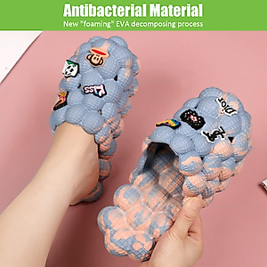 Bubble Slides for Women/Men, Massage Bubble Slippers, Funny Bubble Shoes, Unisex Breathable Beach Sandals, Non-slip Spa Slippers, Home Bedroom Shower Trendy Ball Slippers, Soft Pillow Stress Relief