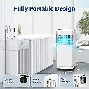 AirChoice Portable Air Conditioner, 12000 BTU Air Conditioner Portable for Room Up to 550 Sq.Ft, 3-in-1 with Dehumidifier and Fan Mode, 24H Timer, Remote Control, Quiet Portable AC Unit, Window Kit