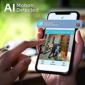 2Pack Security Cameras Outdoor Wireless,2K Battery Powered Camera for Home Security, Cloud/SD(up to 256G), No Monthly Fee, AI Motion Detection, Color Night Vision,2-Way Audio, Compatible with Alexa