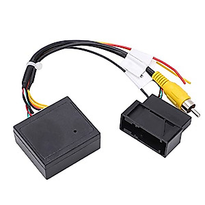 Qiilu Backup Camera Rear View License Plate Reverse Camera 12V 5W RGB to AV Converter Decoder Box Adapter Backup Camera Parts Replacement for Magotan CC