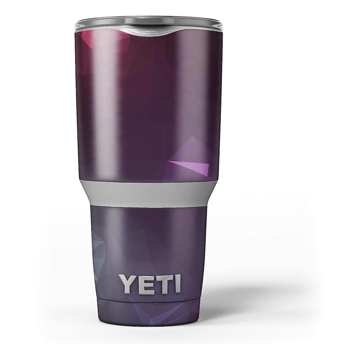 Design Skinz Dark Purple and Pink Geometric Shapes - Skin Decal Vinyl Wrap Kit Compatible with The Yeti Rambler Cooler Tumbler Cups