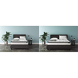 Signature Design by Ashley - 12 Inch Chime Express Hybrid Innerspring- Firm Mattress- Bed in a Box - Queen - White & 12 Inch Chime Express Hybrid Innerspring- Firm Mattress- Bed in a Box- King- White