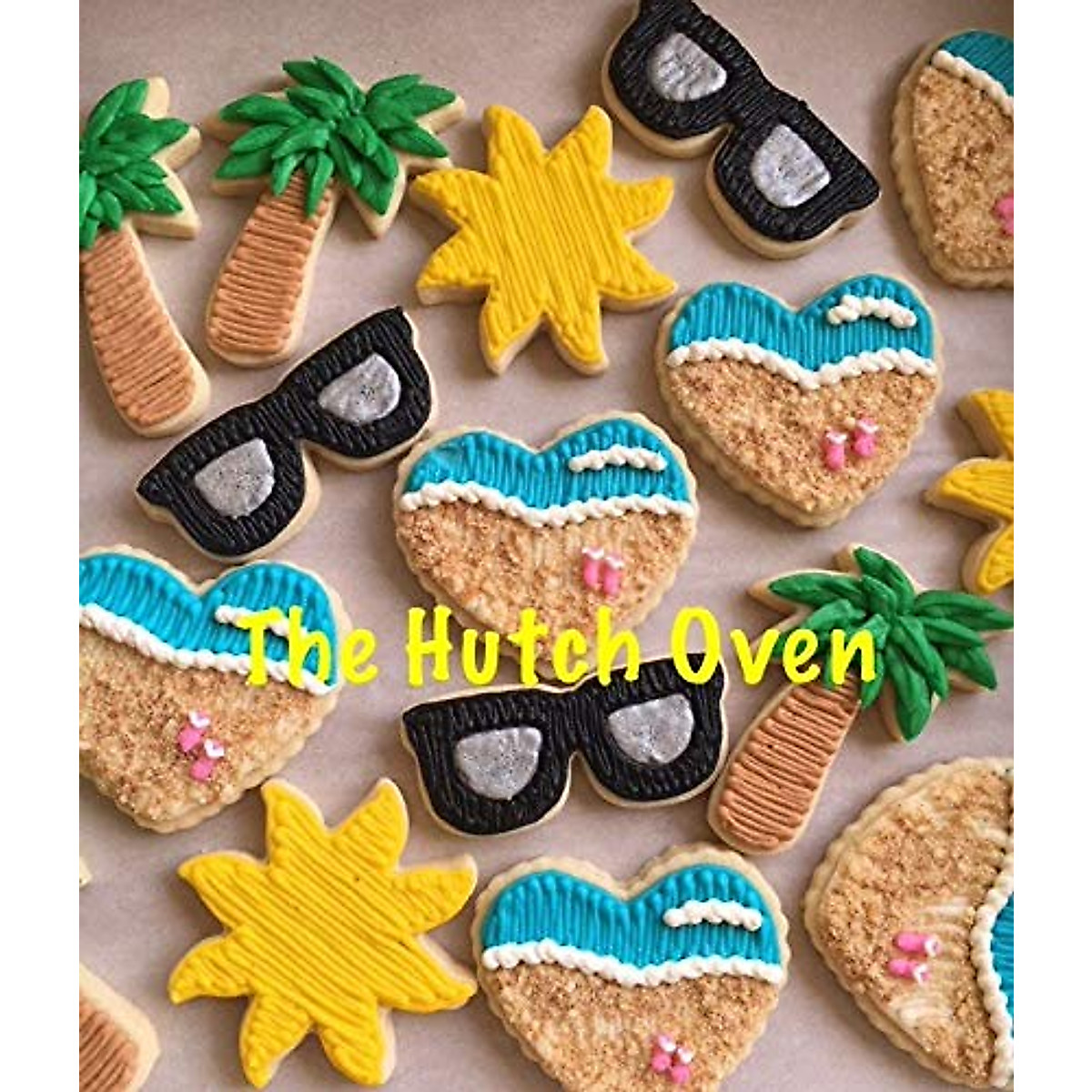 Hawaiian Luau Cookie Cutter 9 Piece Set from The Cookie Cutter Shop - Palm Tree, Hawaiian Shirt, Tiki, Flip Flop, Surfboard Cookie Cutters – Tin Plated Steel Cookie Cutters