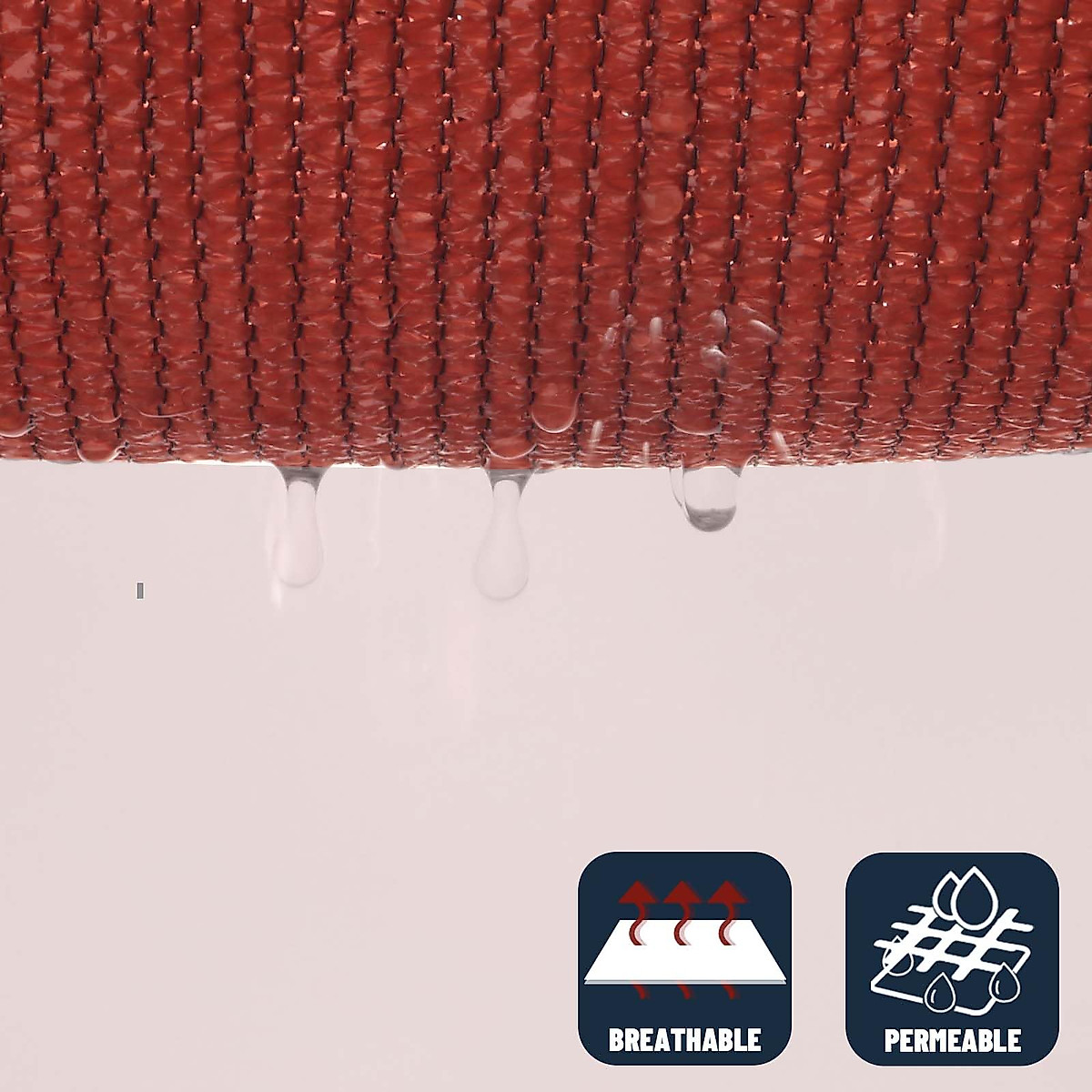 SUNNY GUARD Sun Shade Sail 12'x12'x12' Triangle Terra UV Block Sunshade for Backyard Yard Deck Patio Garden Outdoor Activities and Facility(We Make Custom Size)