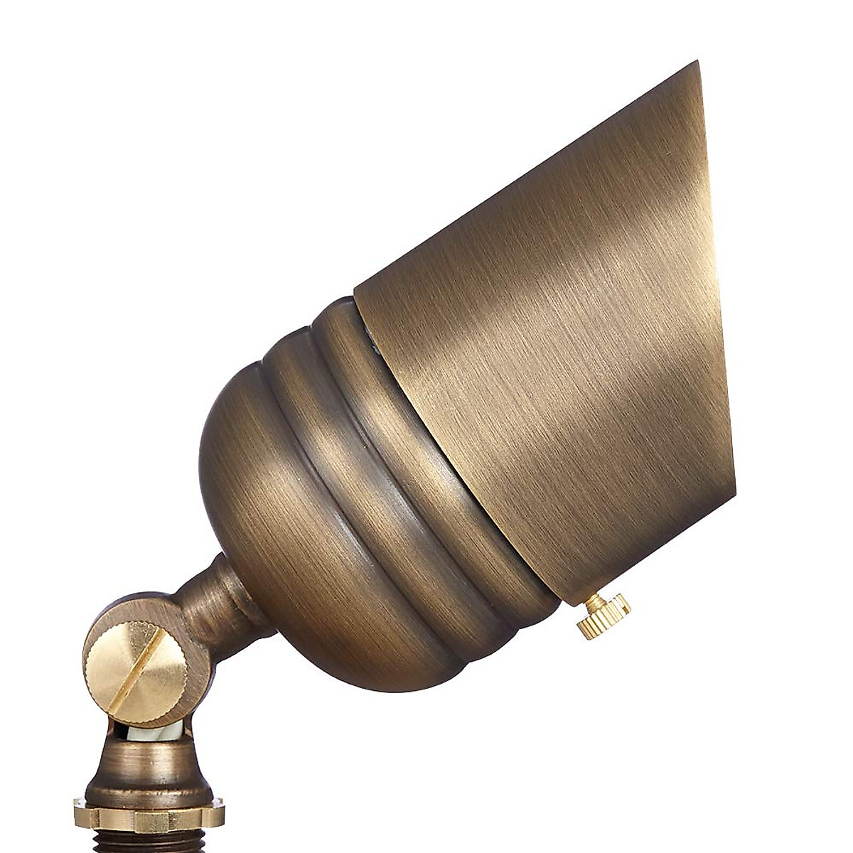 VOLT Fat Boy 12V Brass Outdoor Spotlight (Bronze) with Ground Stake
