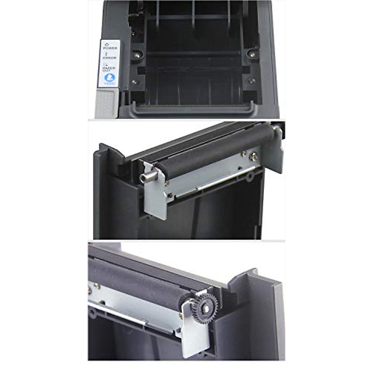 WeeiUs POS Thermal Receipt Printer, USB Ethernet LAN Serial Connection, with auto-Cutter, Restaurant Printer, 3 1/8 80mm, Support Windows ESC/POS, RJ11RJ12 Cash Drawer