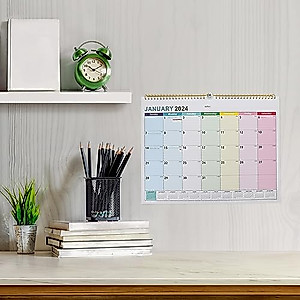 NUOBESTY 2024-2025 Wall Calendar Hanging Calendar Flip Schedule Calendar from Jan. 2024- Jun. 2025 Table Calendar Planner Calendar New Year Calendar for Home Office