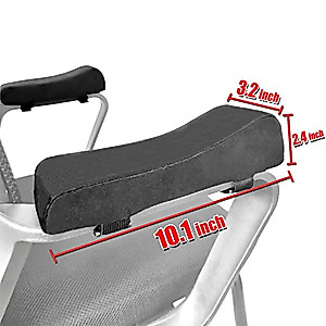 Office Chair Armrest Covers, Set of 2 Comfortable Armrest Elbow Pillow (2 Black Armrest Pillow)