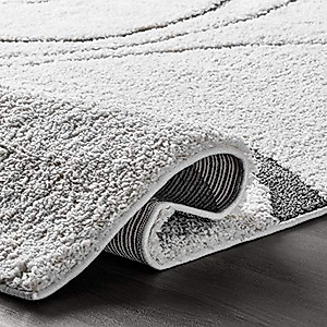 nuLOOM Carolyn Modern Shag Area Rug, 6' 7" x 9', Beige