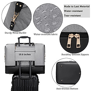 Weekender Bags for Women Oversized Travel Bag Womens Overnight Bag Mens Duffle Bag Large Size with Shoe Compartment