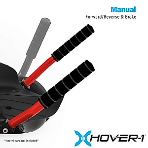 Hover-1 Falcon-1 Buggy Hoverboard Attachment Turbo LED Lights, Compatible with Most 6.5" & 8" Hoverboards, Hand-Operated Rear Wheel Control, Adjustable Frame, Easy to Install Hoverboard Go Kart