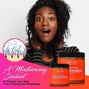 Uhuru Naturals Chebe Hair Butter (8oz) - A Whipped Butter With Authentic Chebe For Those That Are Not Able To Use Chebe The Traditional Way