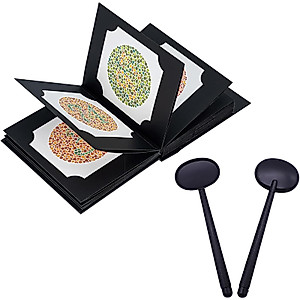 McbeAn Ishihara Test Card Book, Color Vision Test Book with 38 Plate, Distinguish Between Colorblind Patients, Hidden Numbers and Category Design, Used to Judge The Degree of Color Vision Deficiency