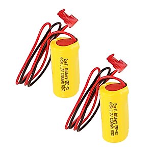 (2-Pack) 1.2V 1200mAh Emergency Lighting/Exit Sign Battery for Lithonia LQMSW3R12277ELW Saft 16440 ANIC1169 ELB1210N ELB1P201N ELB1P201N2 Lithonia ELB1P2901N