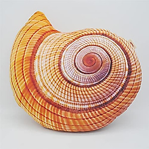 JIANEEXSQ Simulation Marine Beach Sea Snail Conch Shaped Throw Pillows Plush Cusion Nap Pillow Home Decorative Accent Cotton Sofa Bed Chair Seat Cushion